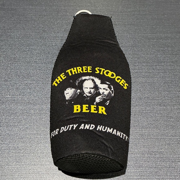 Other | Vintage Three Stooges Black Beer Cozy | Poshmark